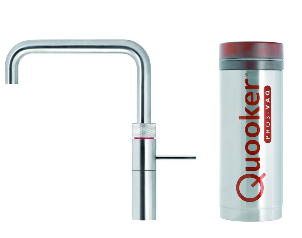 Quooker Fusion square steel met Pro3 reservoir » Quooker® » Apparatuur ...